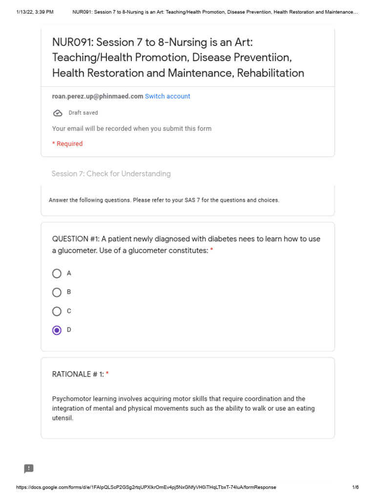 NUR091 - Session 7 | PDF | Learning | Preventive Healthcare
