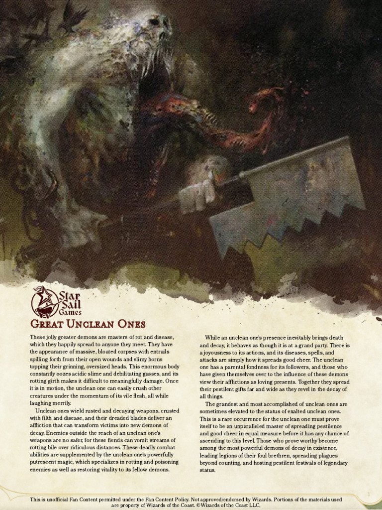 Great Unclean Ones | PDF | Faith Healing