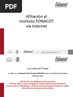 Actualización FONACOT: Documentos y Requisitos | PDF