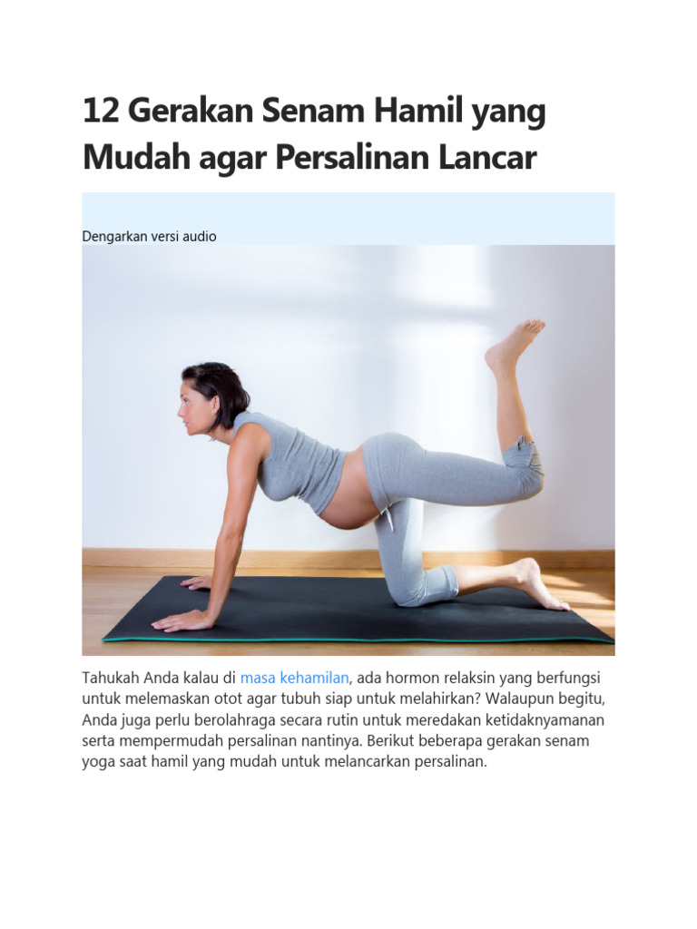 Senam Hamil | PDF