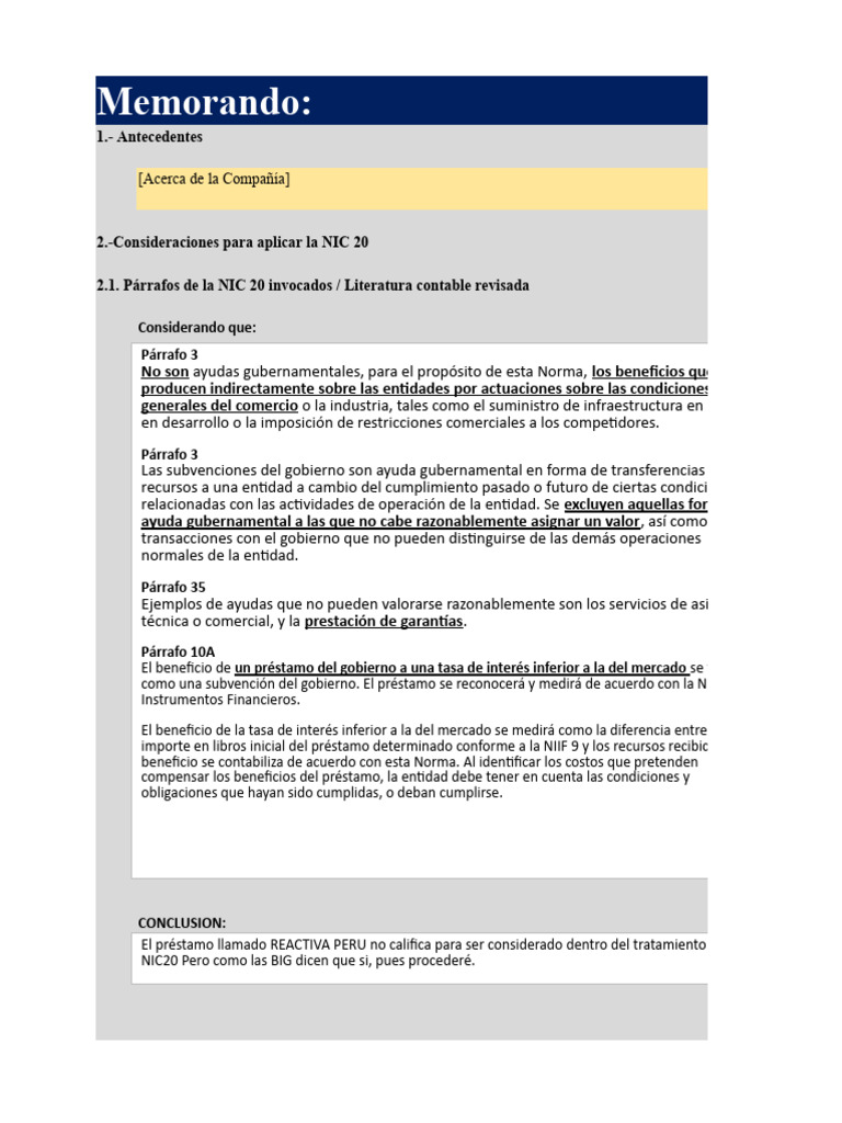NIC 20 Caso Prático 2020 Reactiva | PDF | normas internacionales de ...