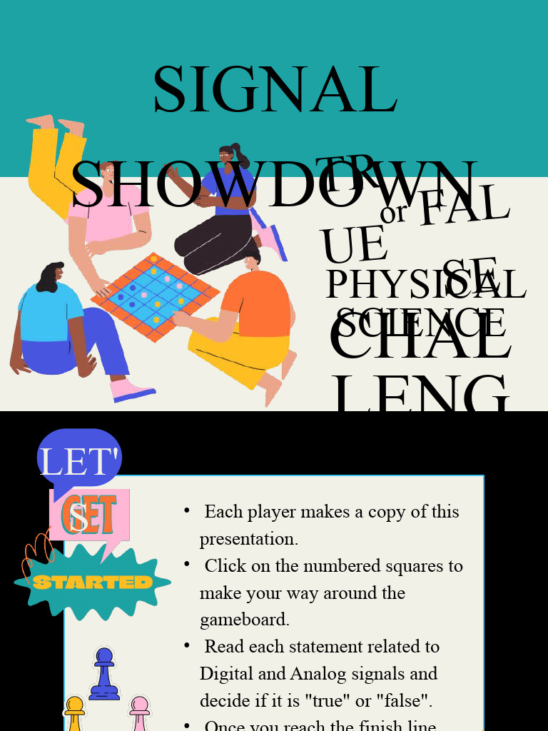 Analog vs. Digital Signal True or False Physical Science Cooperative ...