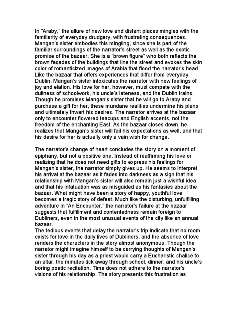 Araby James Joyce | PDF | Narration