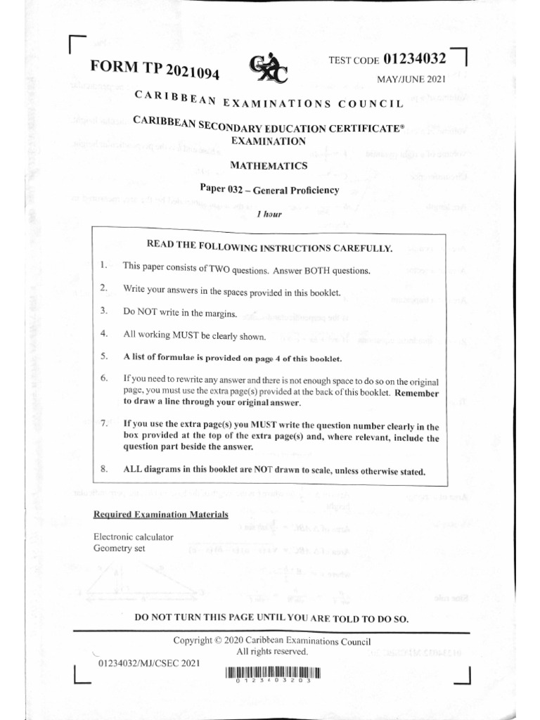 Math 2021 p3 | PDF