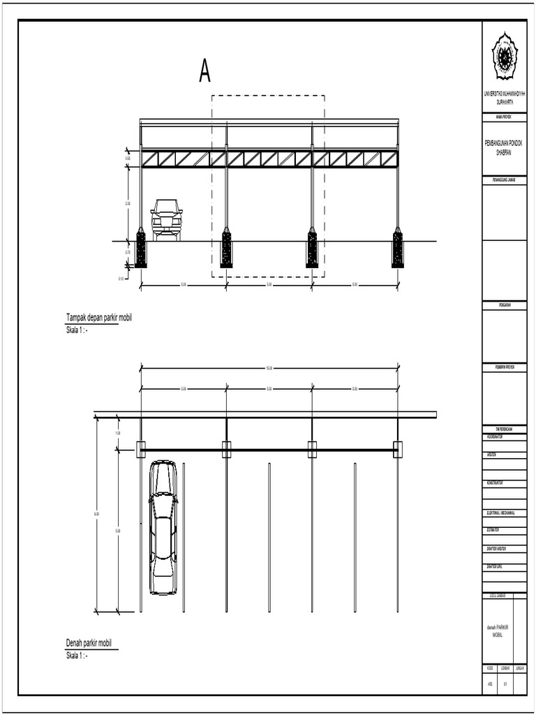Denah Parkir Mobil | PDF