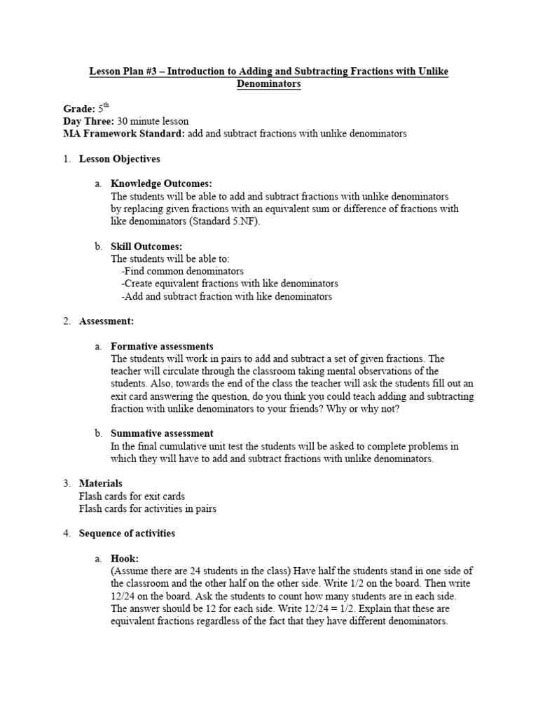 Lesson Plan 3 Velazquez Santiago | PDF