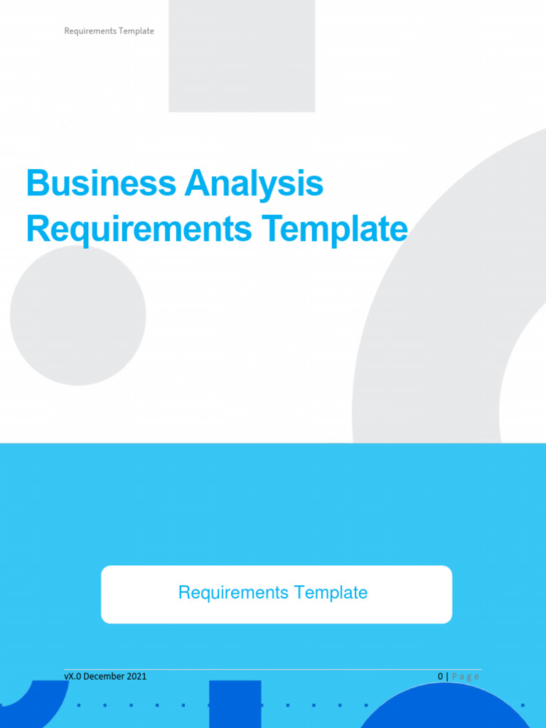 BA_Requirements_Template_Complete | PDF | Use Case | Fundraising