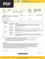Typhoid Test Report | PDF | White Blood Cell | Blood