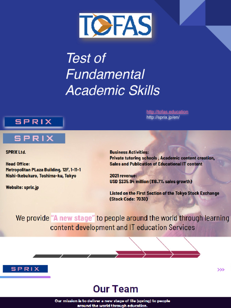 TOFAS Orientation 2023 | PDF