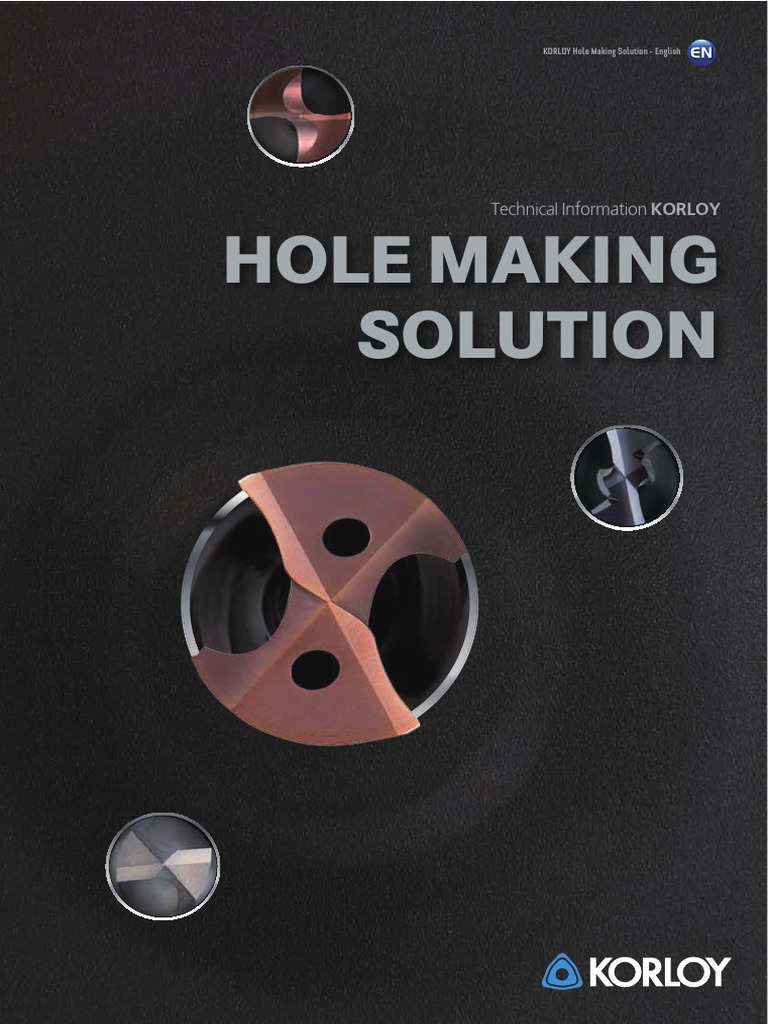 KORLOY Hole Making Solutions Guide | PDF | Machining | Steel