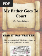 My Father Goes To Court by Carlos Bulosan PDF | PDF | Laughter | Courtroom