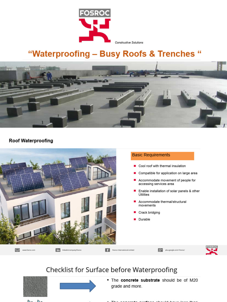 Roof Waterproofing | PDF