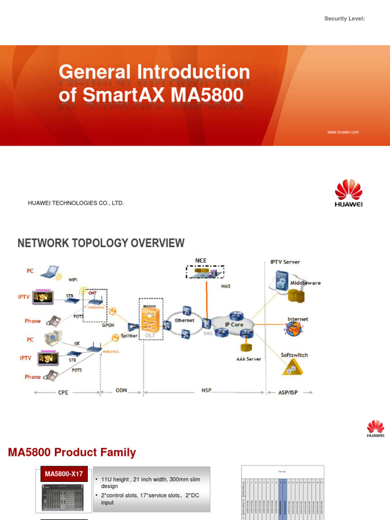 2 MA5800-Overview | PDF | Physical Layer Protocols | Computer Engineering