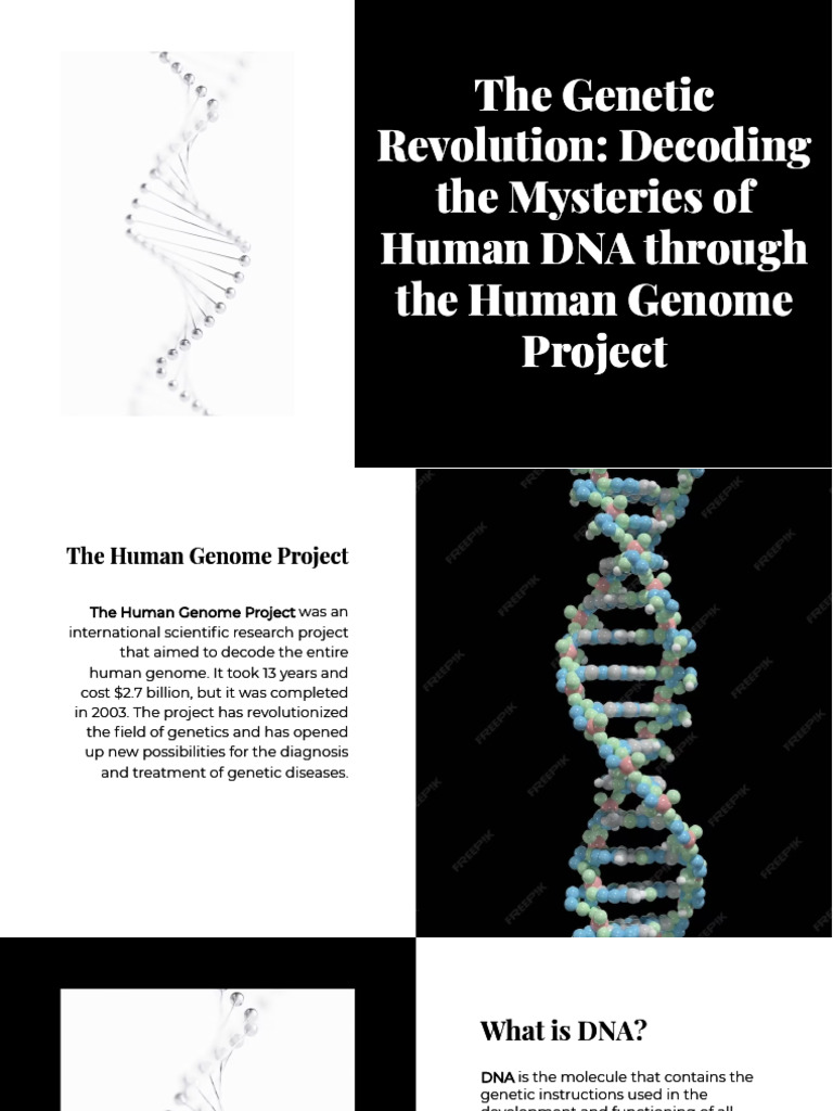 Wepik The Genetic Revolution Decoding The Mysteries of Human Dna Through The Human Genome ...