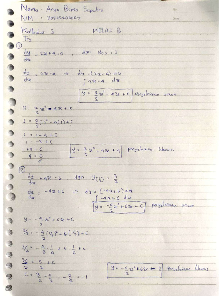 Kalkulus 3 Kelasb | PDF