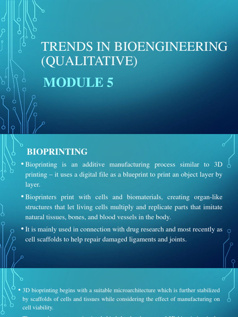 Biology For Engineers Module 5 | PDF | Medical Imaging | Dna