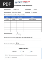 Missed Punch Form | PDF