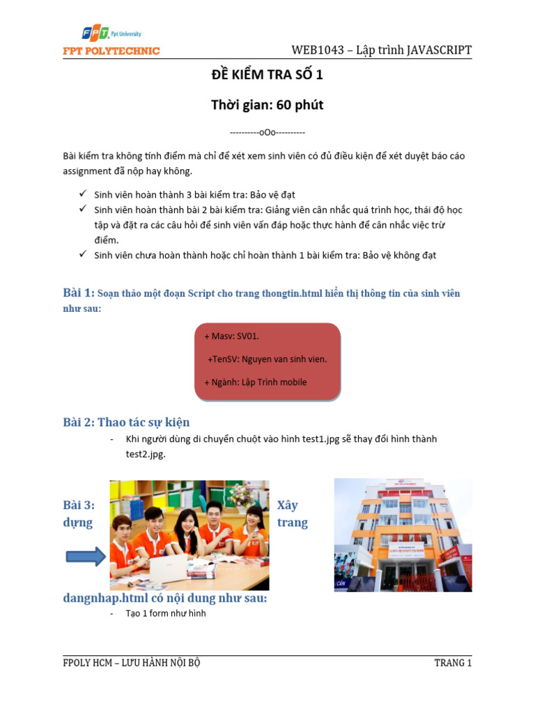 Test 01 - Javascript | PDF