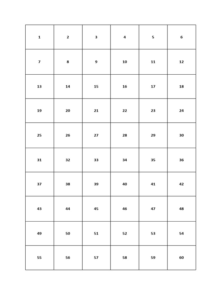 60 Numeros Rifa | PDF