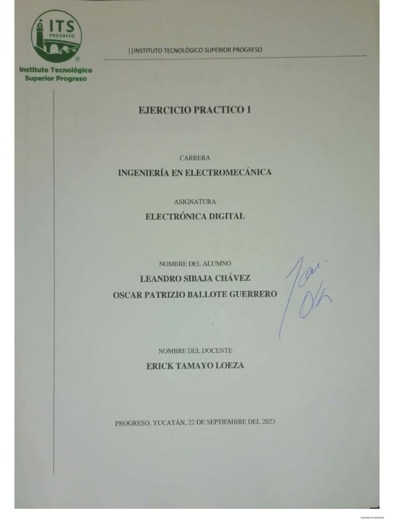 Ejercicio Practico 1 | PDF | Puerta lógica | Autenticación