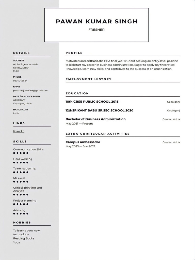 Pawan Kumar Singh | PDF