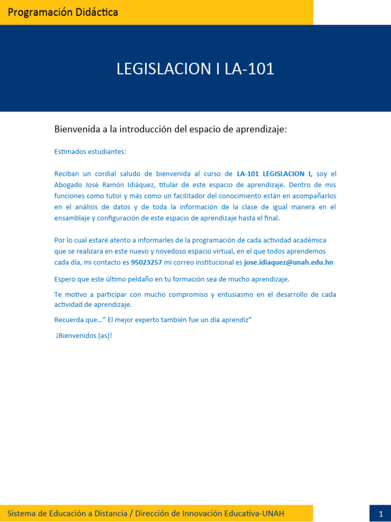 Programacion Didactica, Virtual La-101 | PDF
