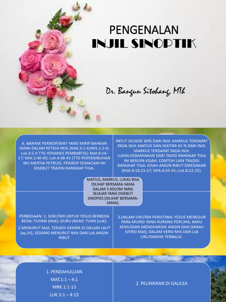 Pengenalan Injil Sinoptik | PDF