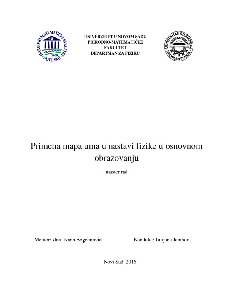 Julijana Jambor - Master Rad (f1-208) | PDF