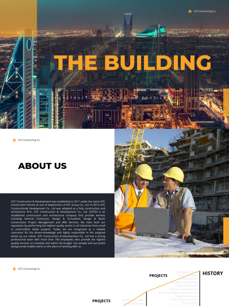 GTC Construction Co. Profile | PDF | Project Management | Business