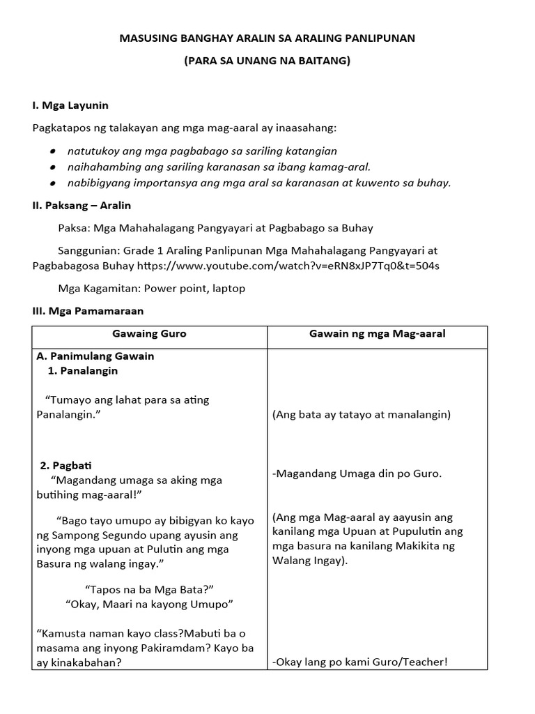 DLP Grade 1 Week 7 | PDF