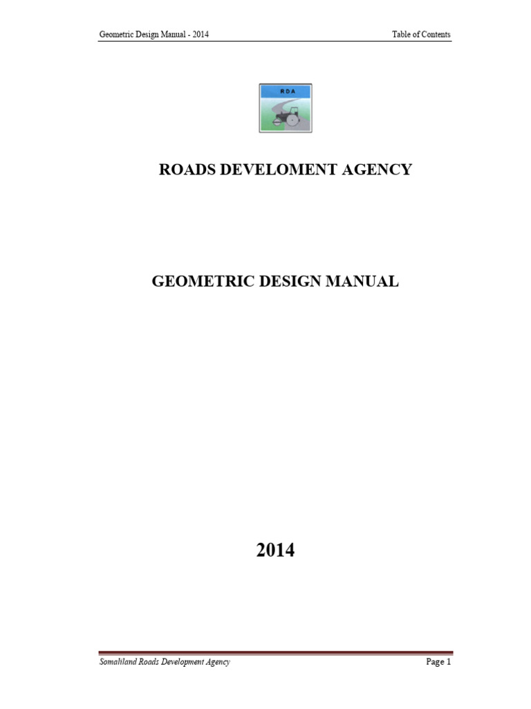 Somaliland Road Design Guide | PDF | Road | Transport