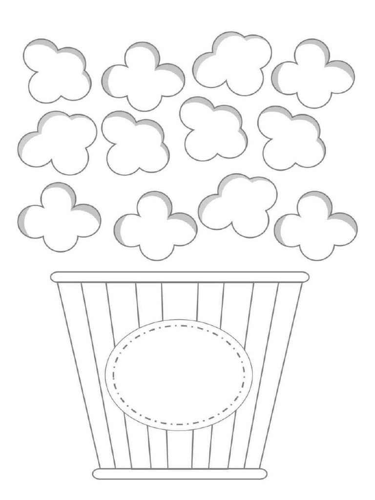Popcorn Vorlage Zum Ausdrucken