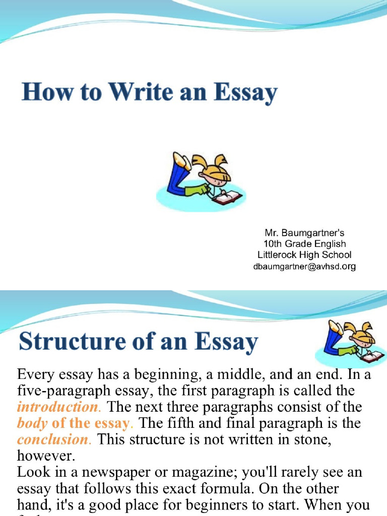Essay Writing Powerpoint 1 | PDF