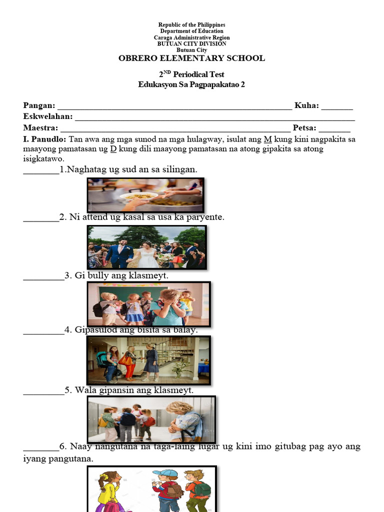 ESP2-2NDPeriodicalTEST-wTOS (MELC BASED) | PDF