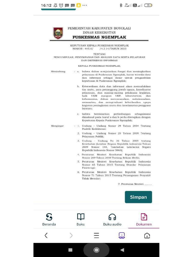 sk tim pelaksana kegiatan kmp | PDF