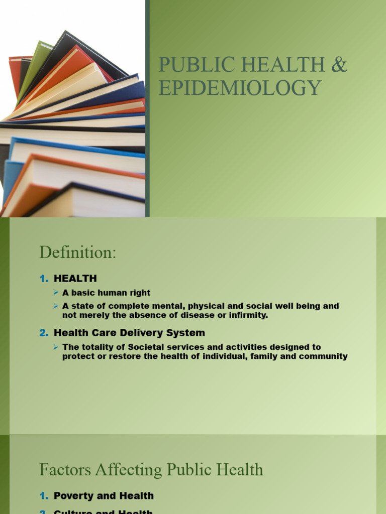 Public Health CPH Lect | PDF | Incidence (Epidemiology) | Public Health