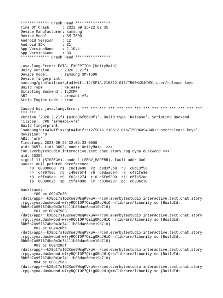 Mod Menu Crash 2023 09 25-22 02 35 | PDF | Android (Operating System) | Personal Digital Assistant