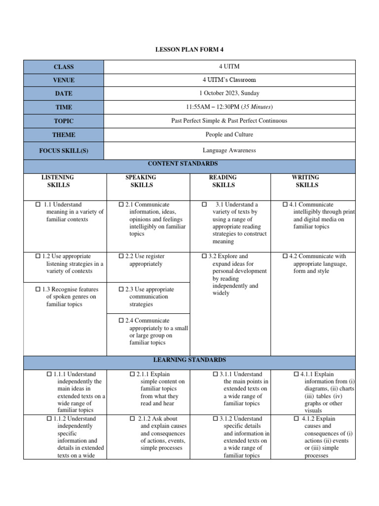 1 Language Awareness | PDF | Grammatical Tense | Communication