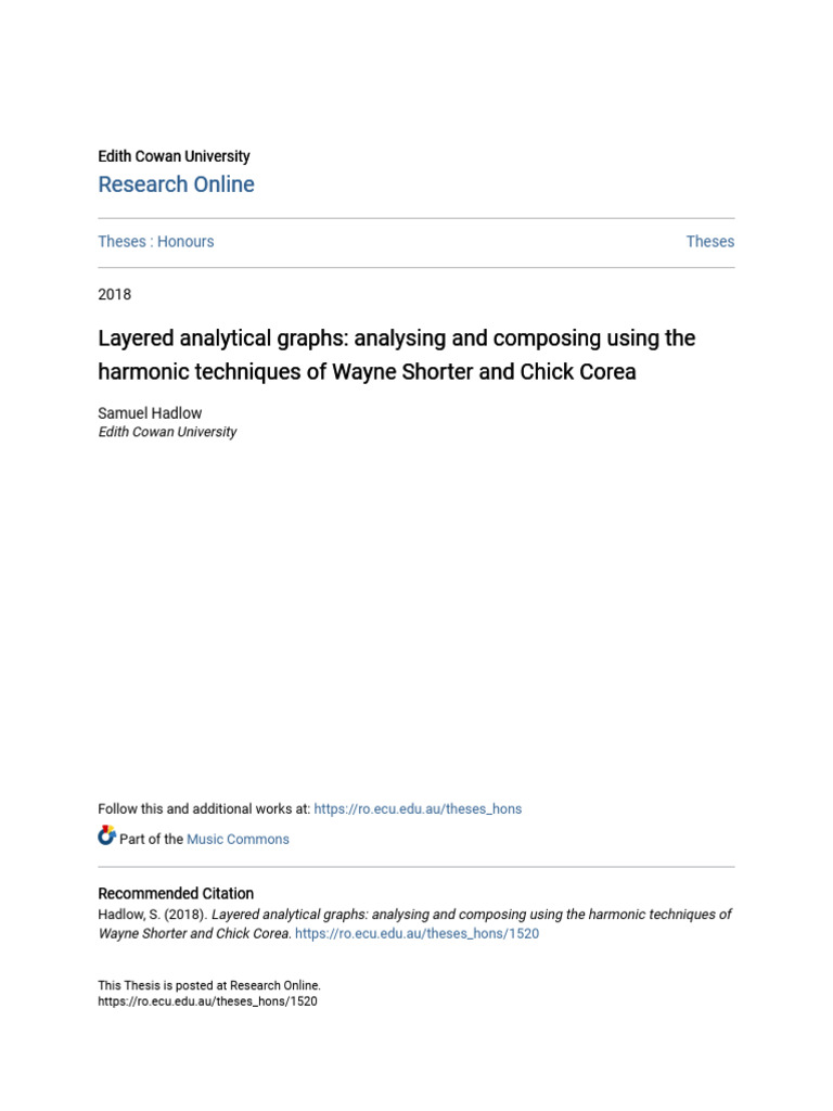 Layered Analytical Graphs - Analysing and Composing Using The Harm ...