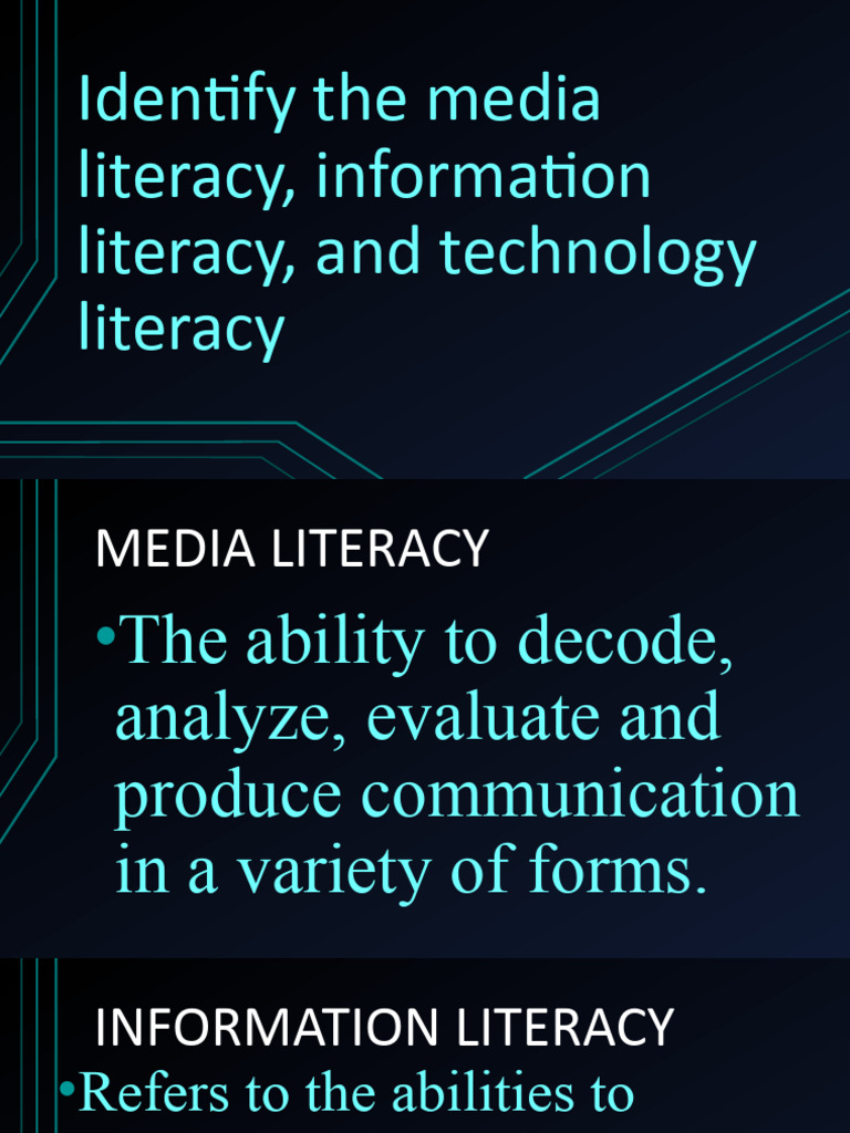 Identify-the-media-literacy-information-literacy | PDF