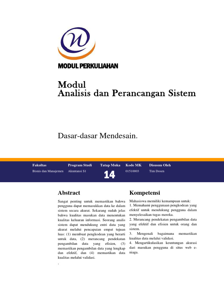 Modul APS - 14 Prosedur Pengkodean Data Yang Akurat | PDF | Karier & Perkembangan | Bisnis