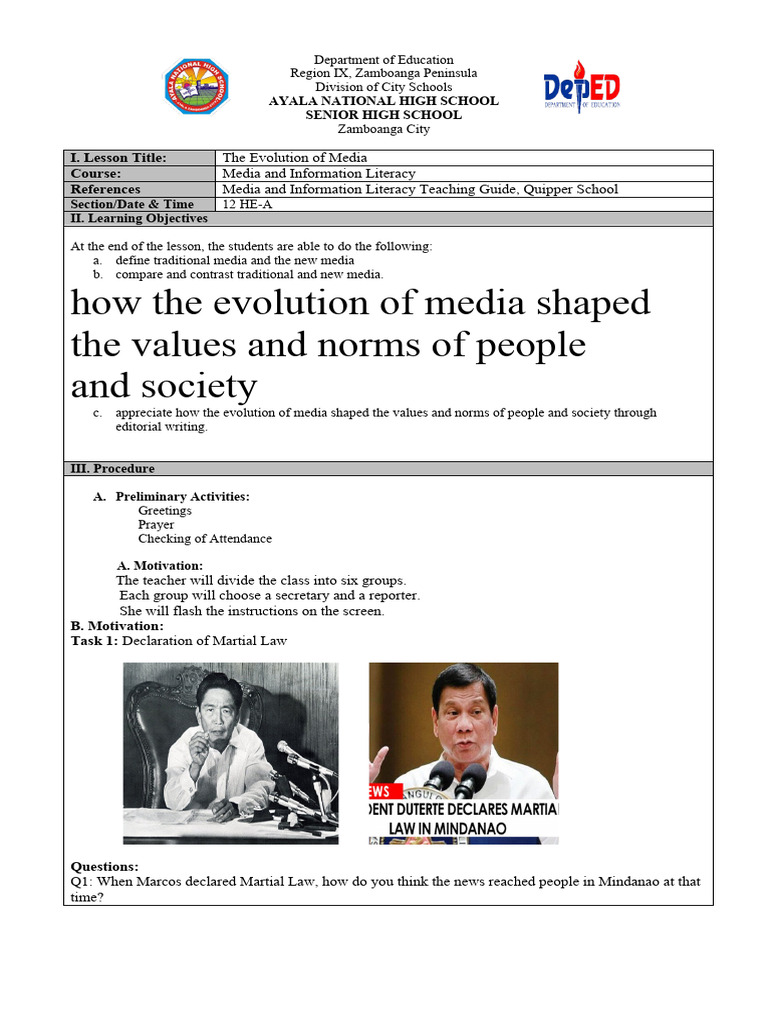 How The Evolution of Media Shaped The Values and Norms of People and ...