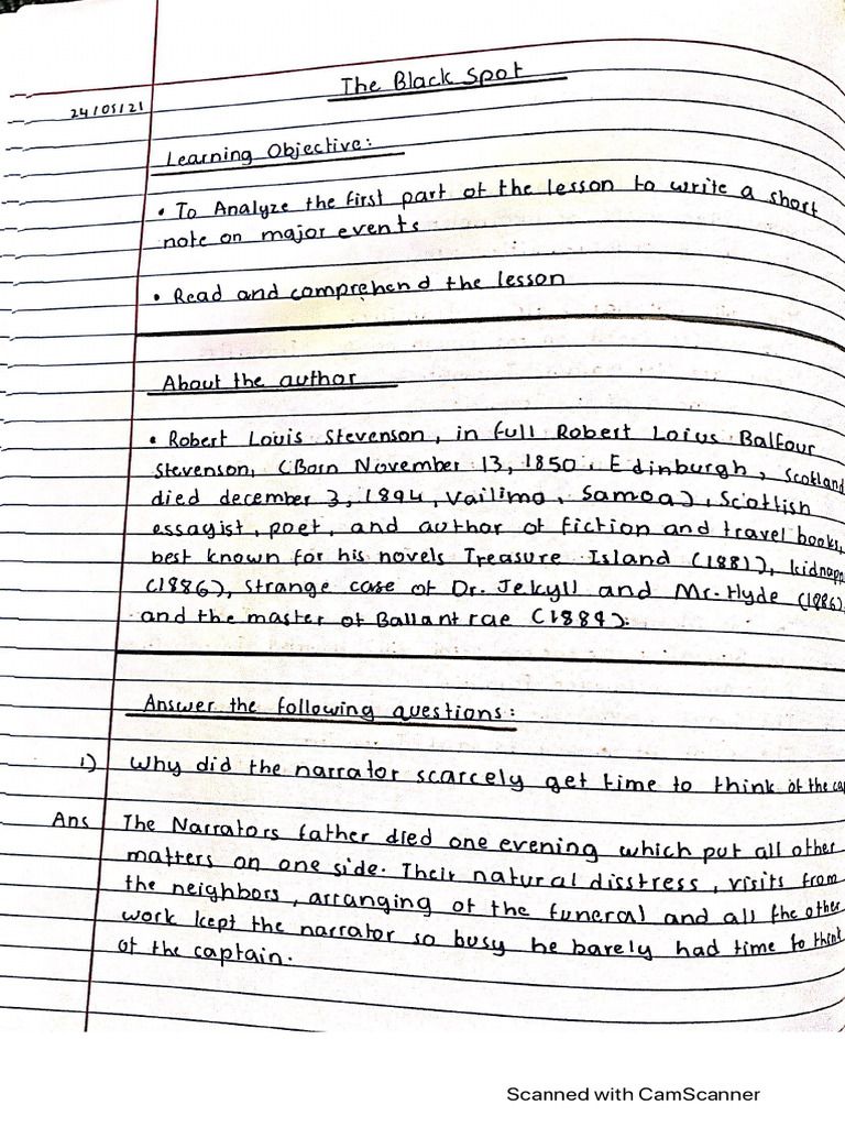 The Black Spot Notes | PDF