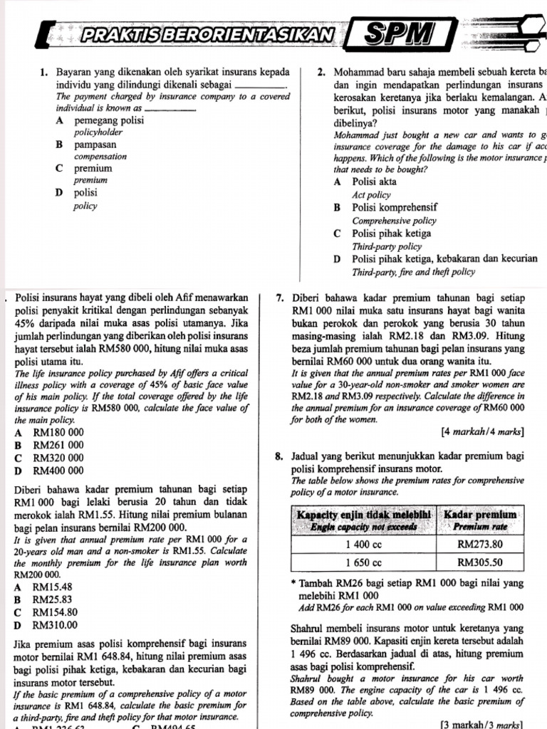 Ujian MT5 Bab 3 | PDF