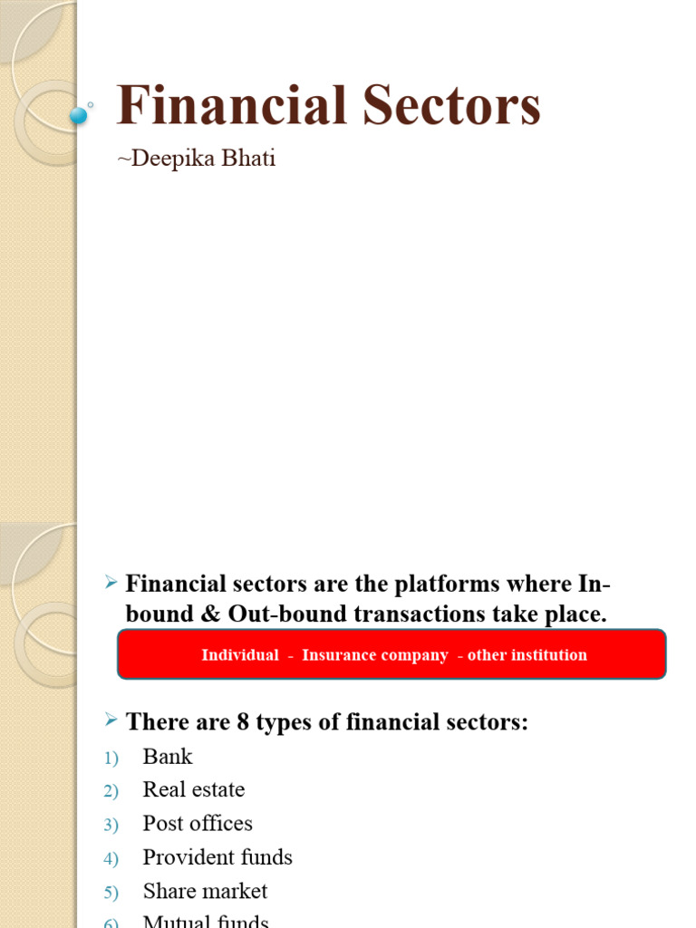 Overview of 8 Financial Sectors | PDF | Banks | Insurance