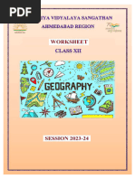 Class 12 Geography Map Work Guide | PDF