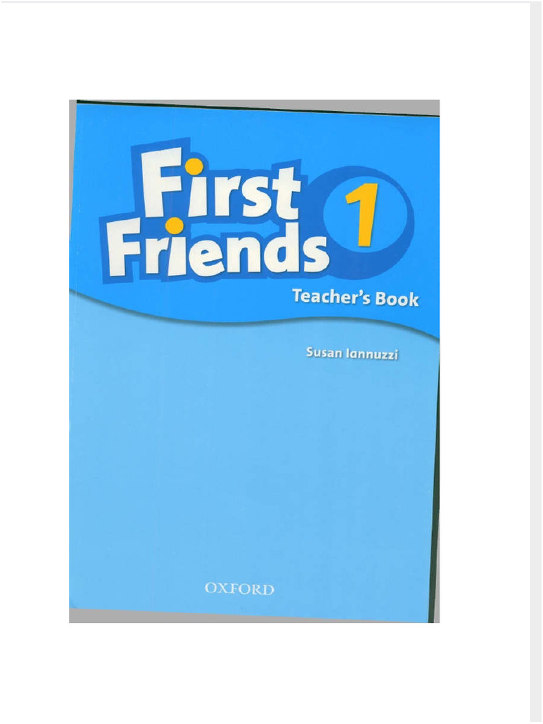 First Friends 1 Teacher's Book A | PDF