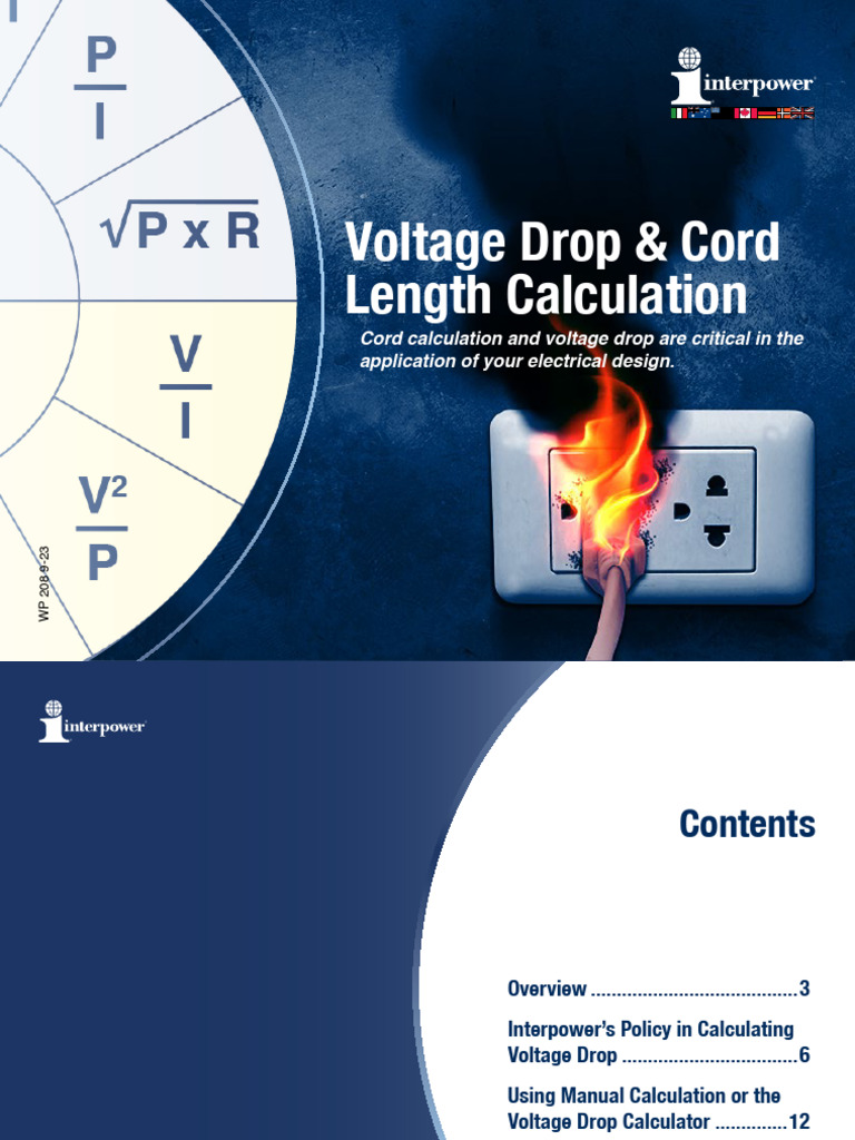 WP 208 Voltage Drop White Paper by Interpower | PDF | Wire | Electrical ...