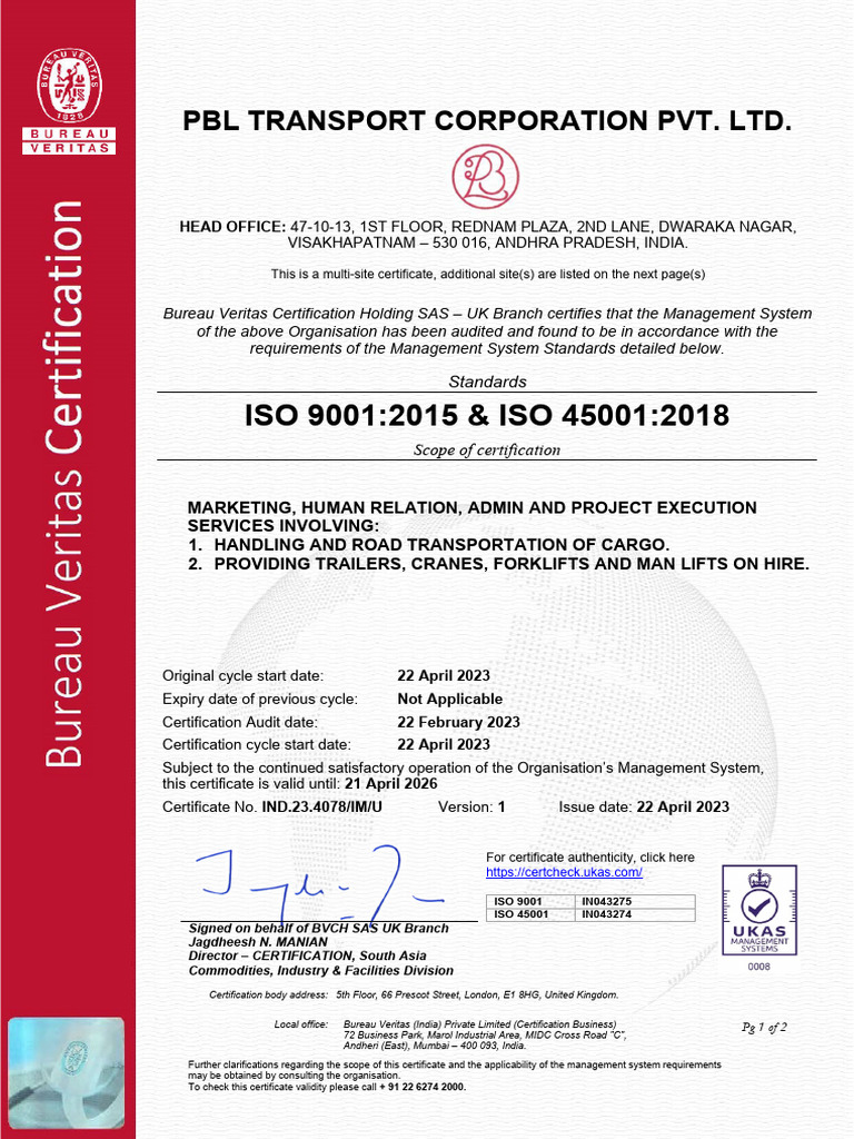 Iso Certificate 1 | PDF | Iso 9000 | Business Process