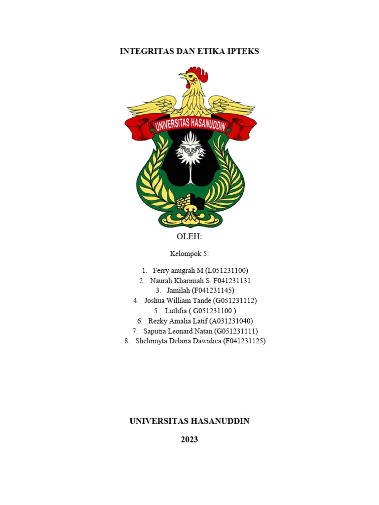 Integritas Dan Etika Ipteks | PDF | Karier & Perkembangan | Sains ...